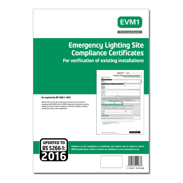 Emergency Lighting Test Sheet EVM1 Emergency Lighting ALL